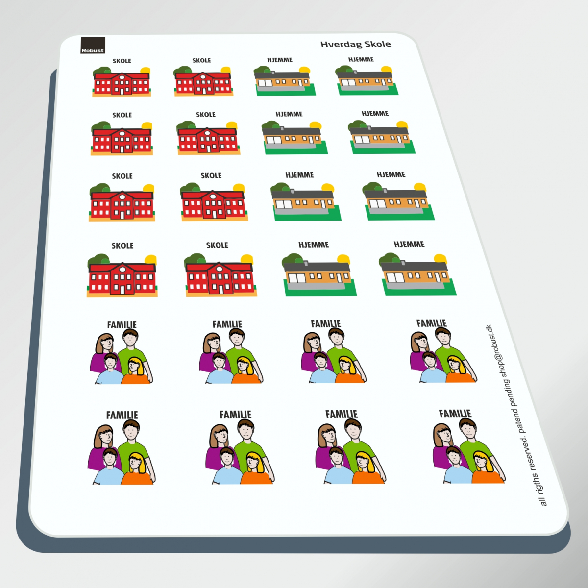 Højtider jul - Pictogram ark til hverdage med skolegang