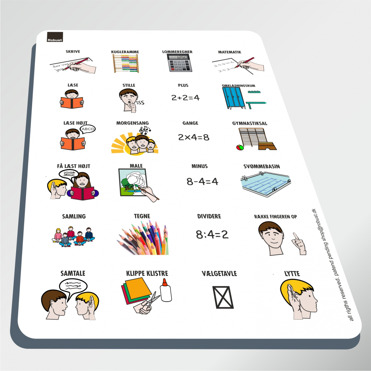 Aktiviteter - Pictogram art lige til at bruge i en flipflap