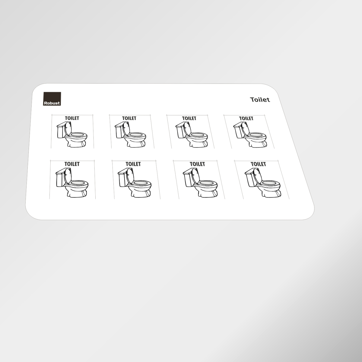 Toilet Ark - Pictogram art lige til at bruge i en flipflap